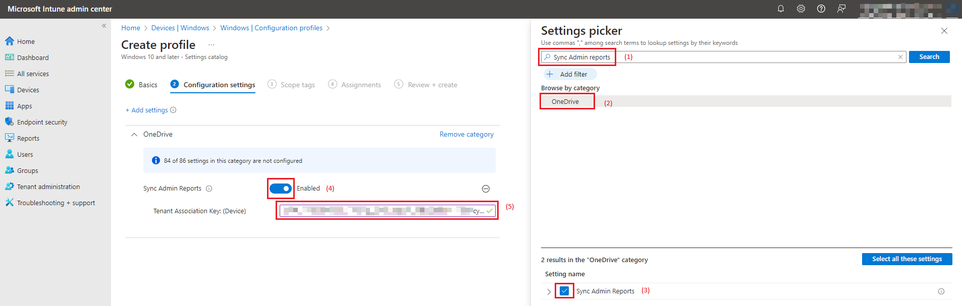How to setup OneDrive Sync reports in Apps Admin Center
